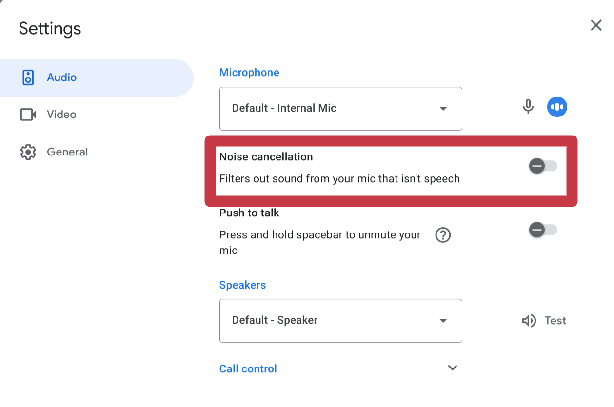 How to Remove Background Noise in Google Meet