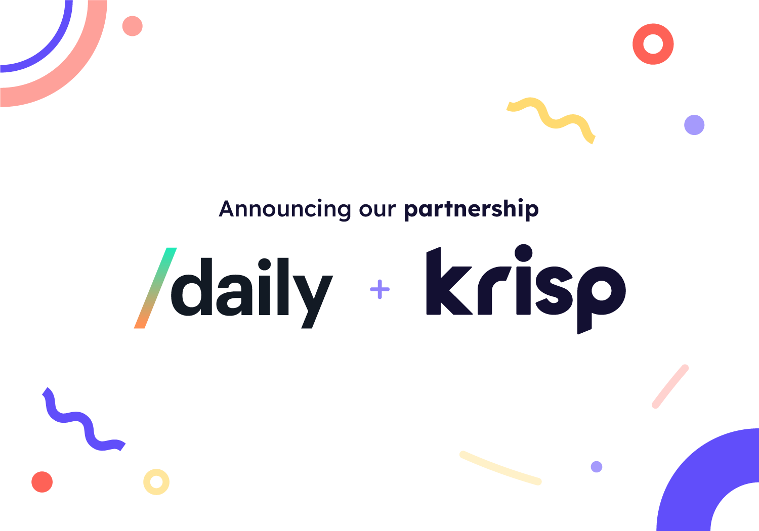 Krisp and Daily Partner to Provide AI-Powered Voice Clarity to Daily’s ... Krisp and Daily Partner to Provide AI-Powered Voice Clarity to Daily’s ...