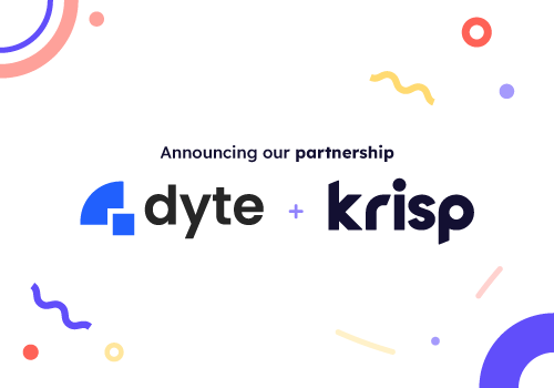 Krisp Blog | Krisp & Dyte Partner for AI Noise Cancellation