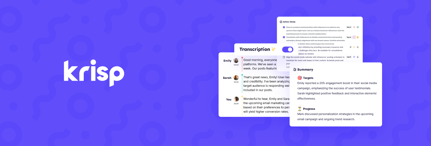 Best 10 AI Tools for Meetings & Meeting Assistants in 2024 by Krisp