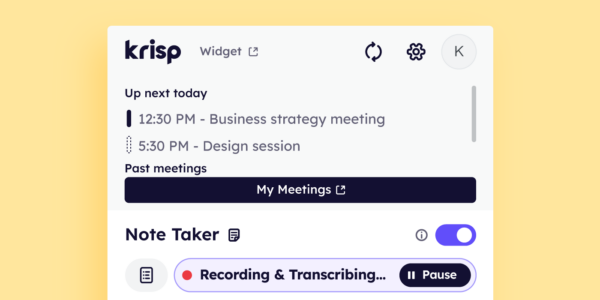 Krisp Blog | Introducing Krisp Recording New Addition