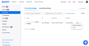Where Do Zoom Recordings Go? Solving a Simple Mystery