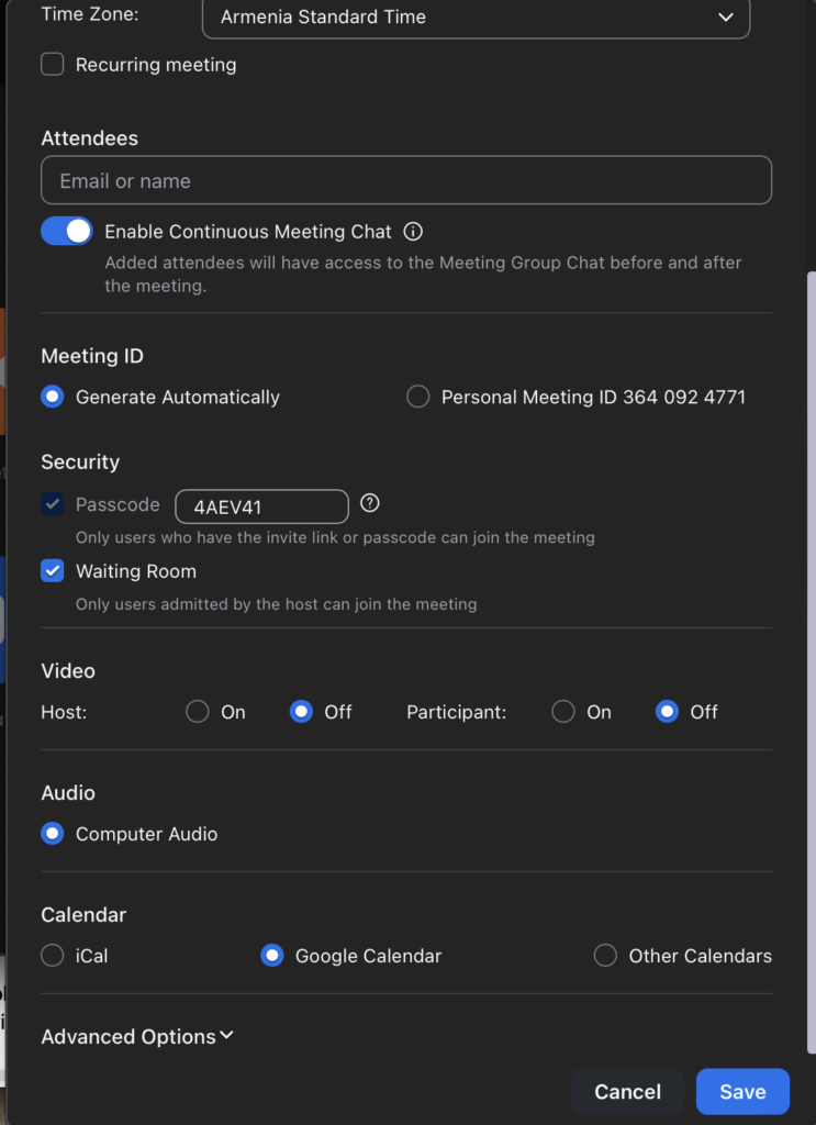 How to Schedule a Zoom Meeting