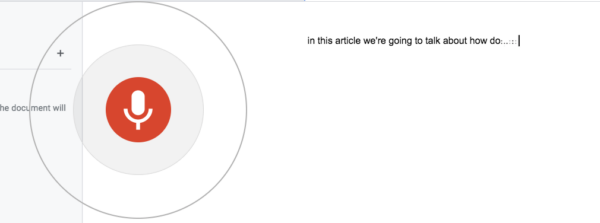 How to Use Speech to Text on Google Docs?