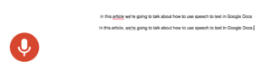 How to Use Speech to Text on Google Docs?