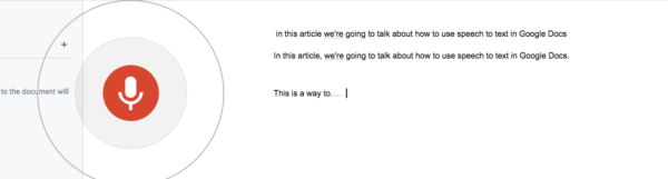 How to Use Speech to Text on Google Docs?