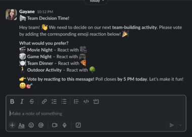 How to Create a Slack Poll