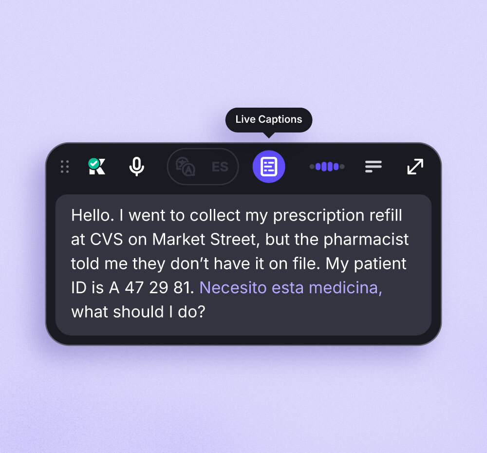 Introducing Live Captions: instant clarity for challenging call conditions - Krisp